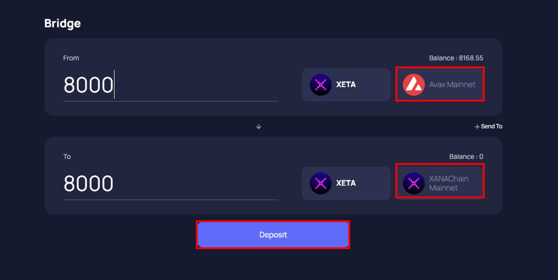 XETAトークンをXANA上でXANAチェーンにブリッジする方法 - 初心者向け NFT情報