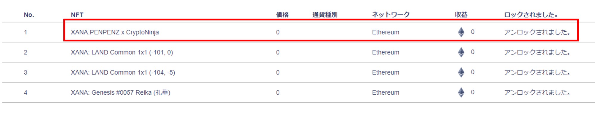XANAマーケットプレイス XANA NFT（ザナNFT）でNFTをトランスファーする方法 - 初心者向け NFT情報